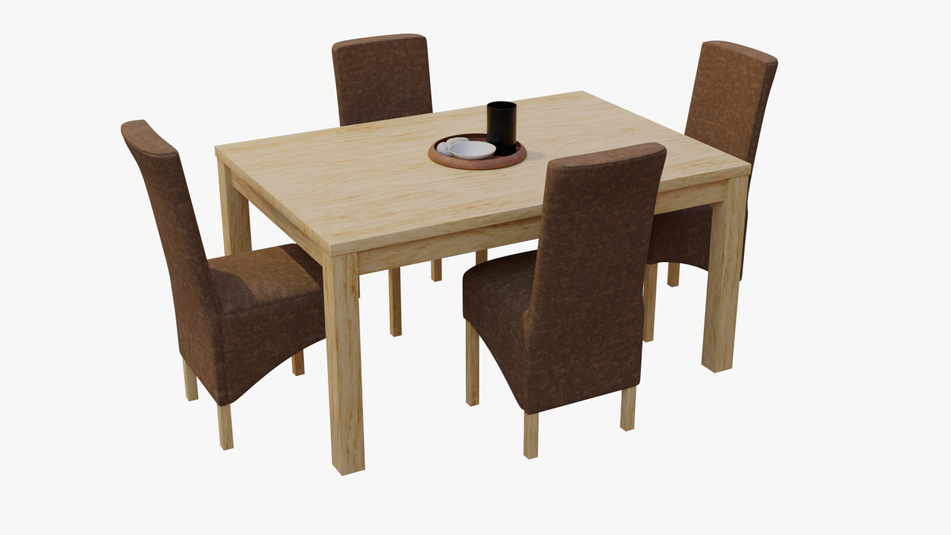 Dining Set 3D Model - TurboSquid 1508329