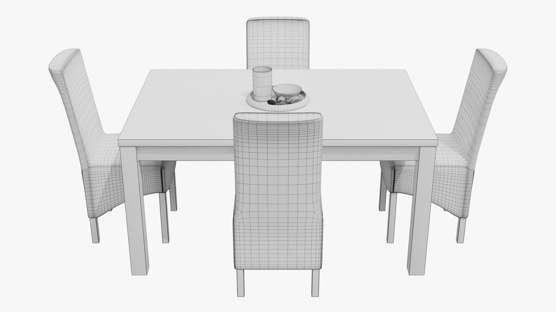 Dining Set 3D Model - TurboSquid 1508329