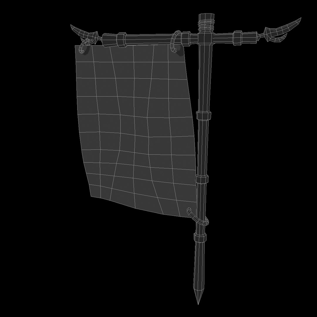 3d Medieval Banner Animation