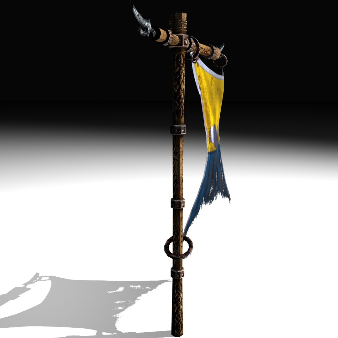 3d Medieval Banner Animation