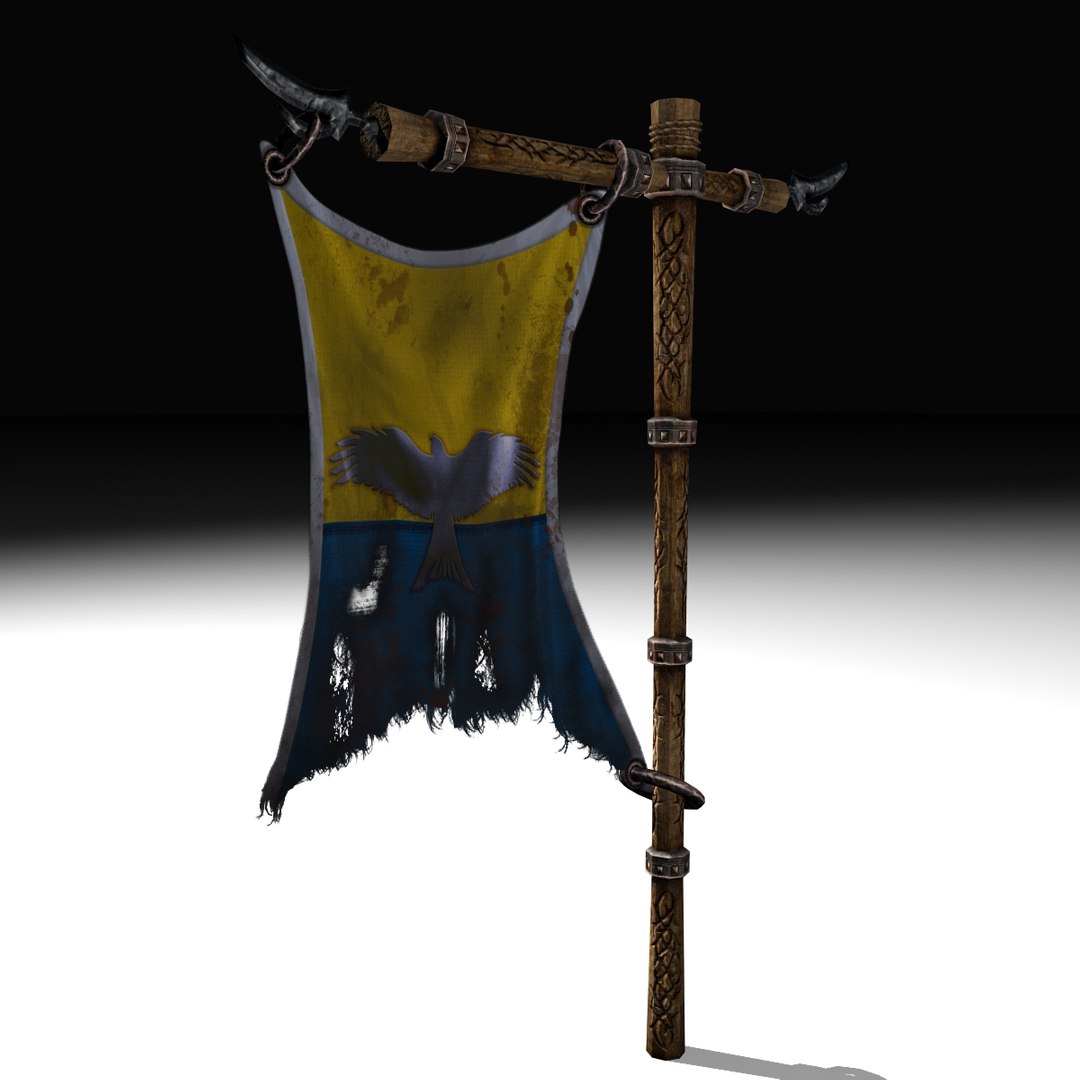 3d Medieval Banner Animation