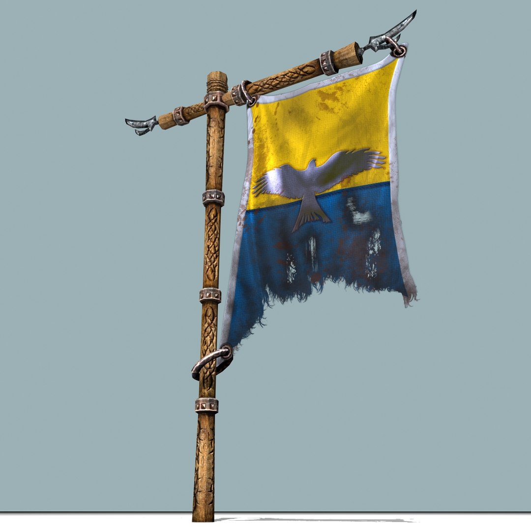 3d Medieval Banner Animation