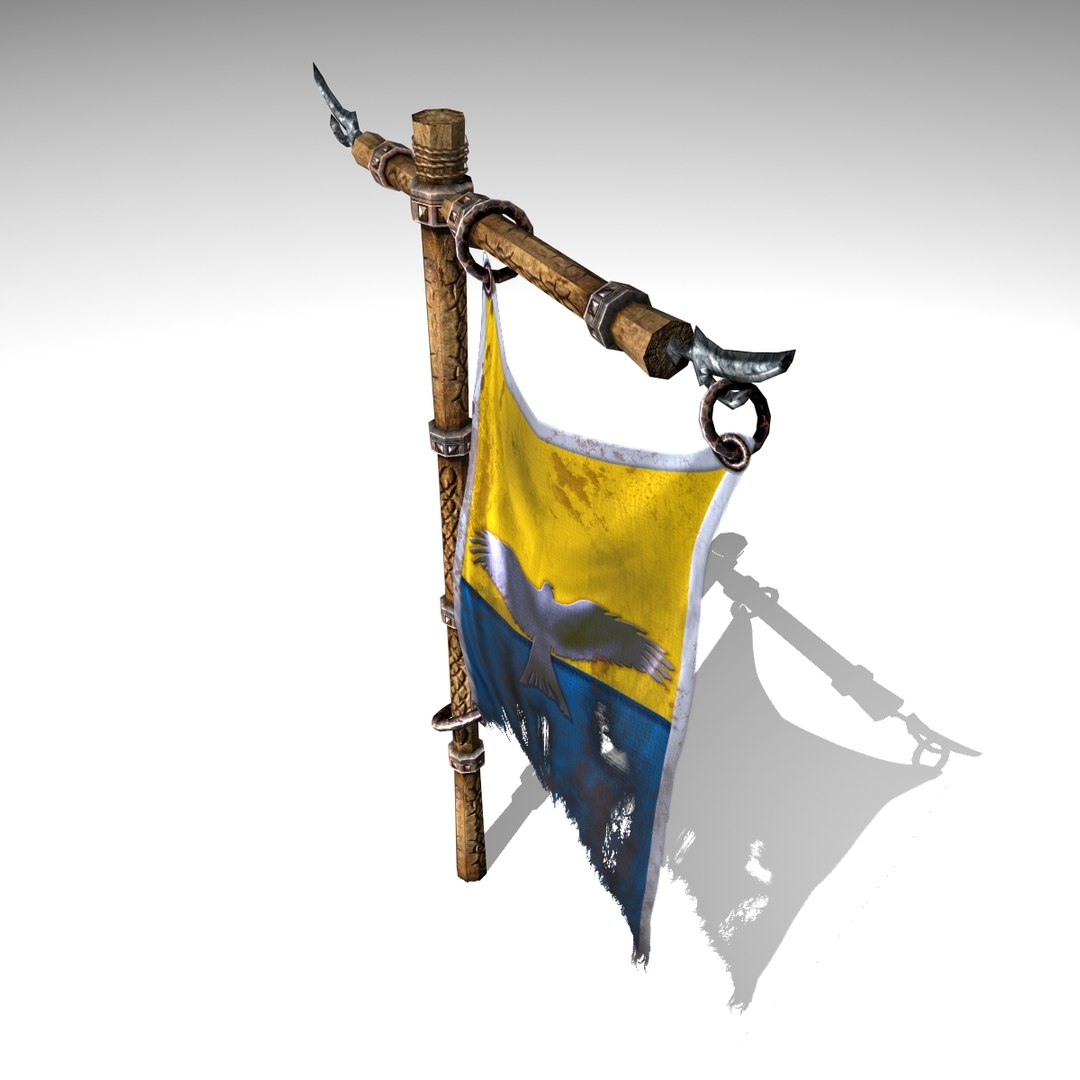 3d Medieval Banner Animation