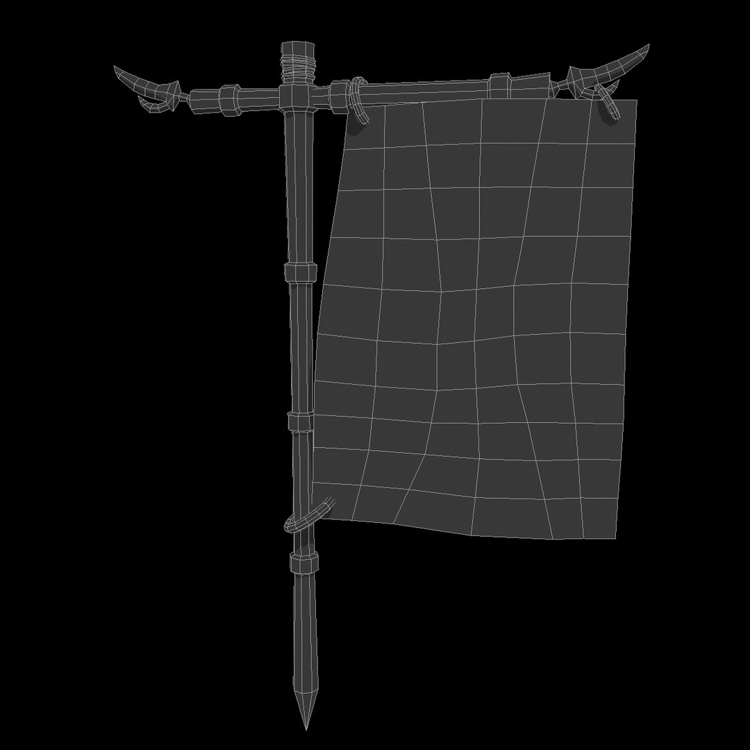 3d Medieval Banner Animation