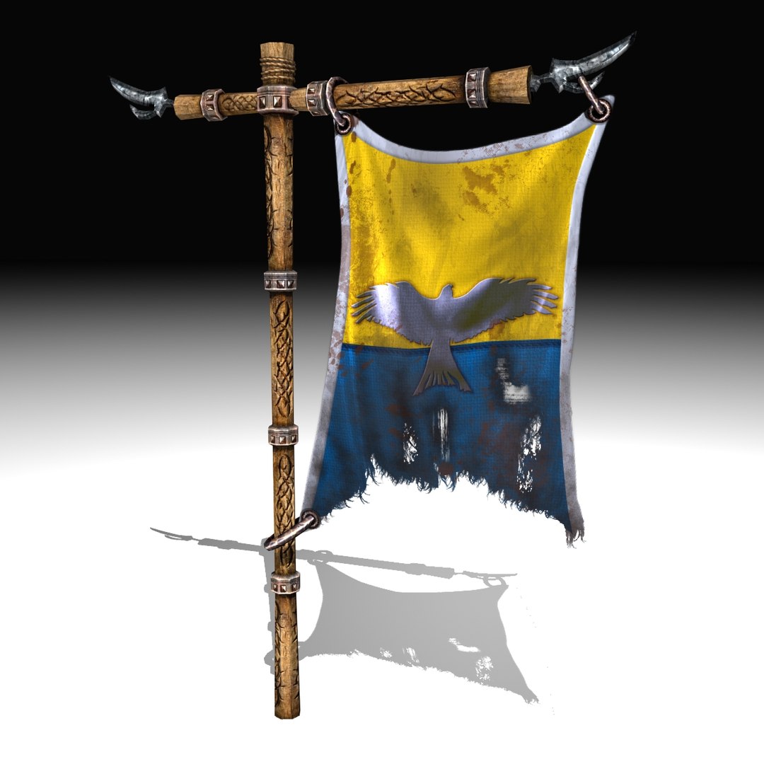 3d Medieval Banner Animation