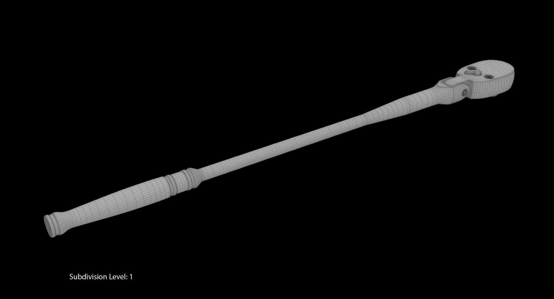 3D Extra Long Handle Flex-head - TurboSquid 1348215