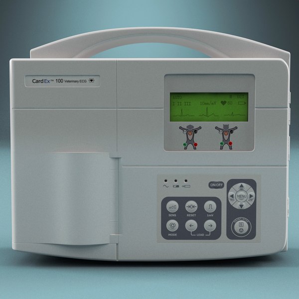 3d model of electrocardiographs ecg machine