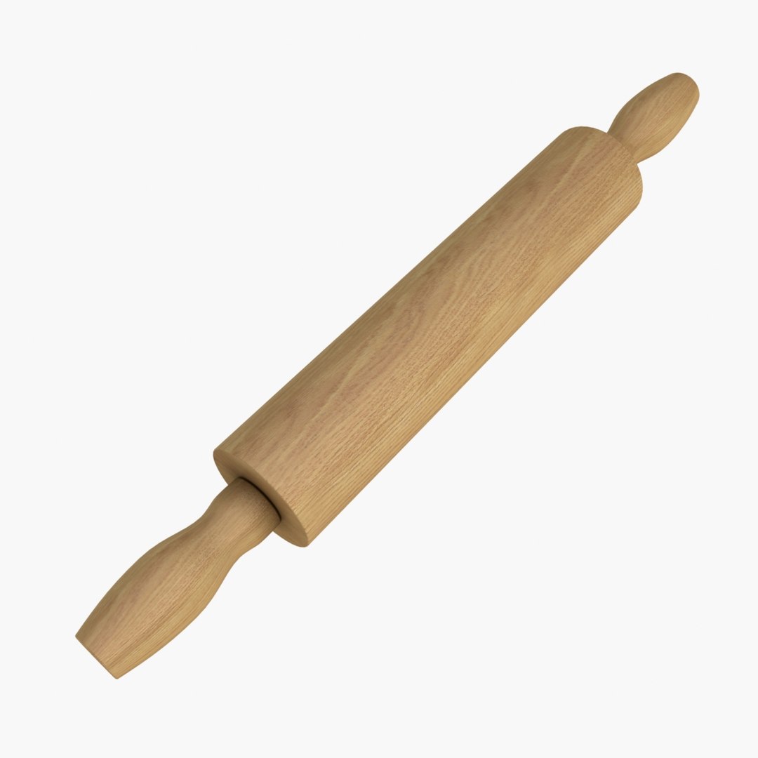 3d Realistic Rolling Pin Model