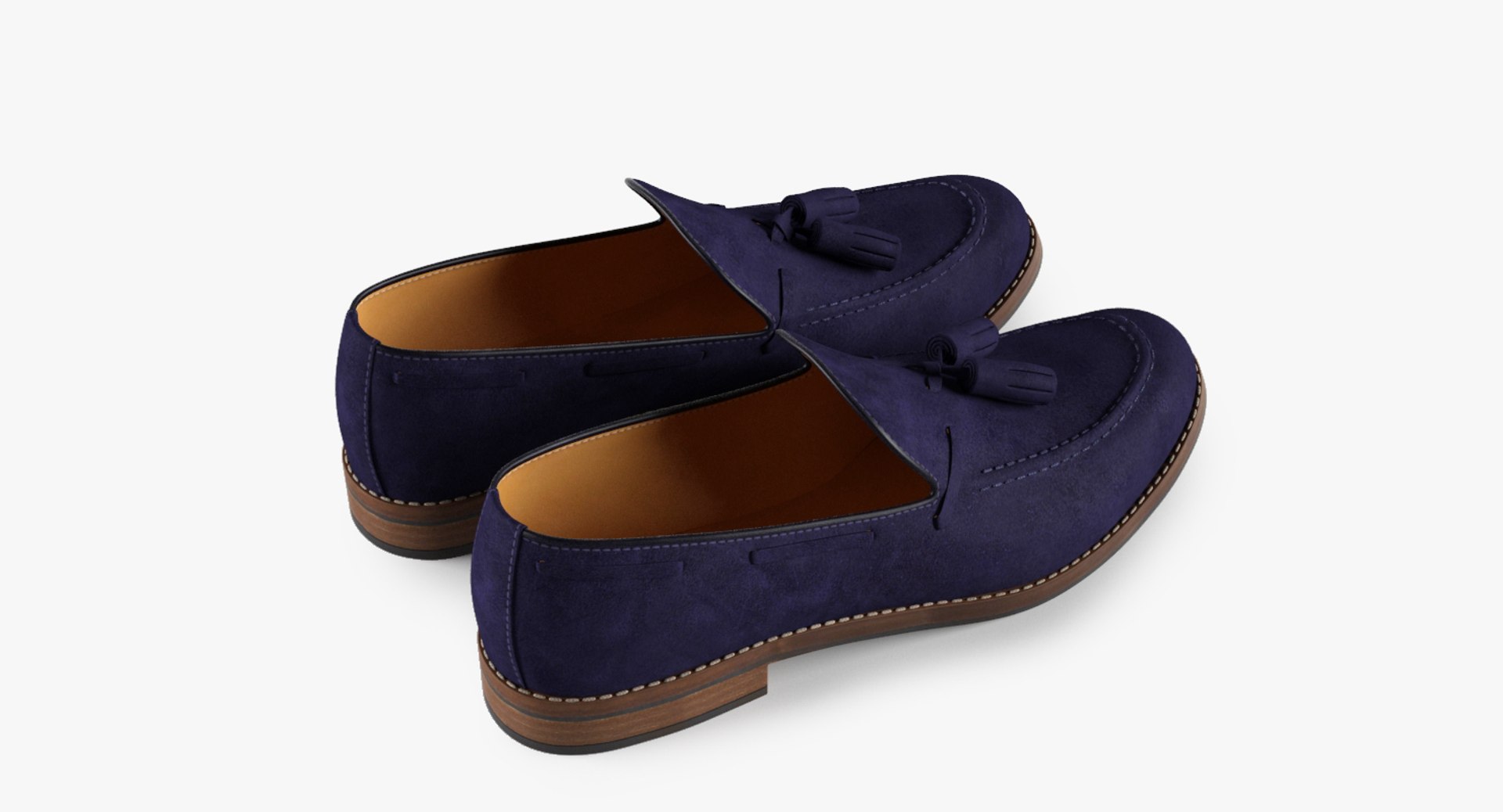 3d Model Loafers Blue