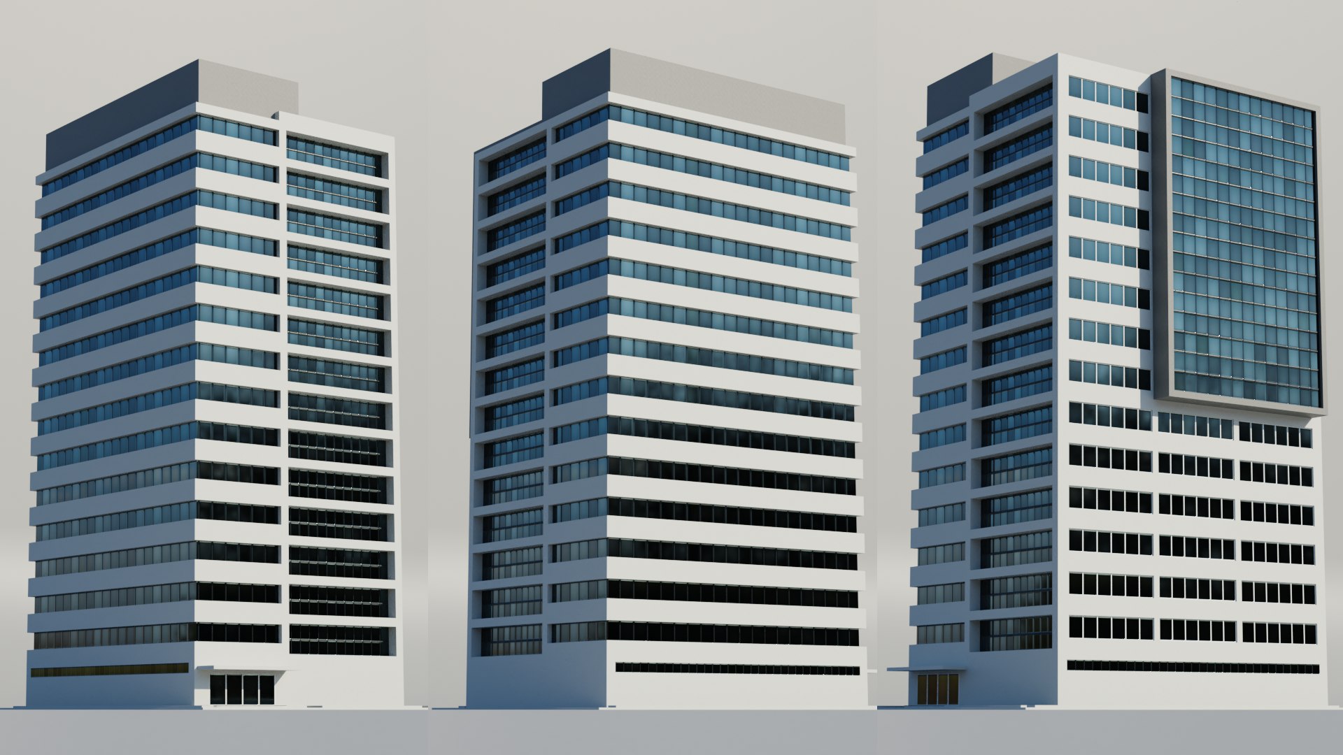 Urban City Buildings 3D Model - TurboSquid 1811634