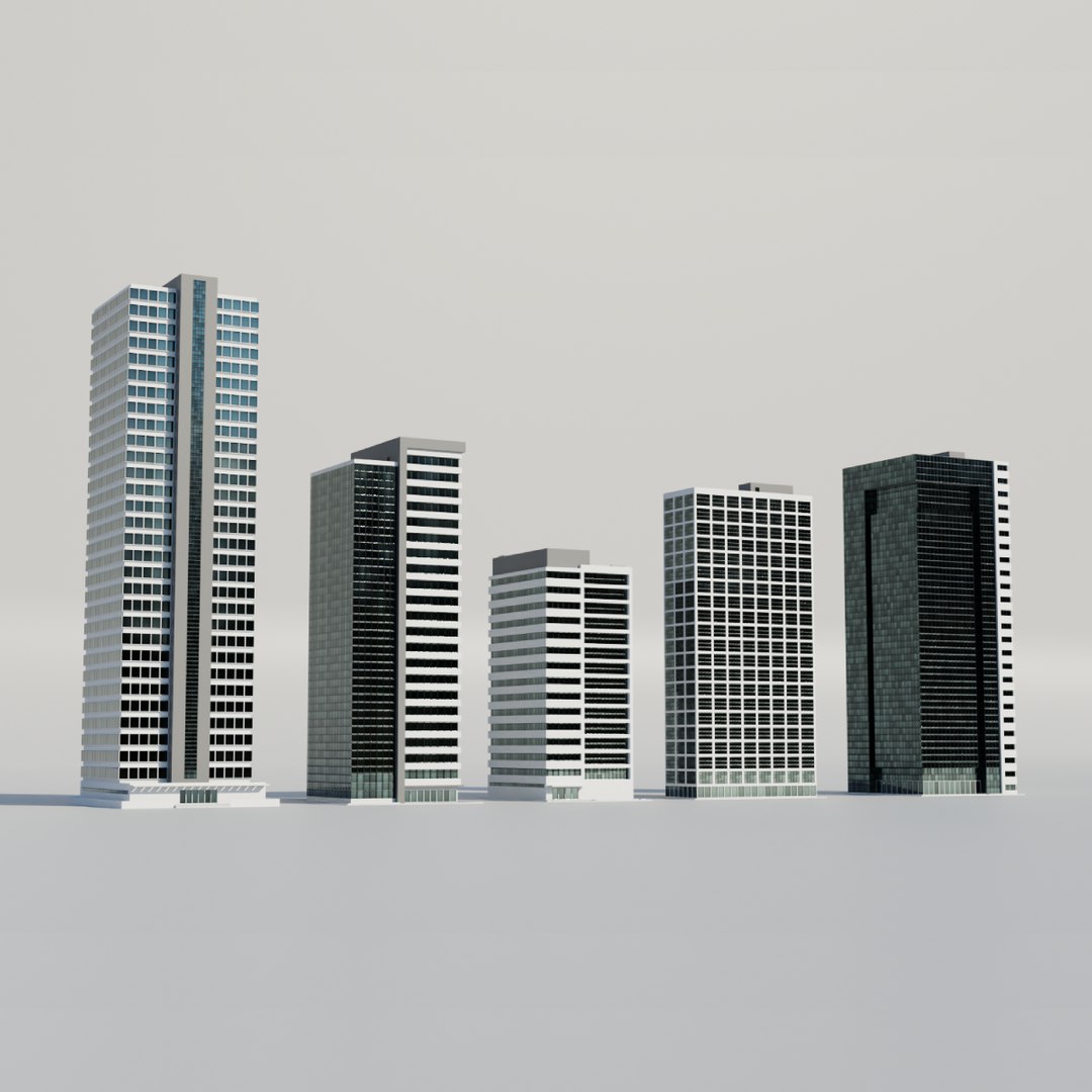 Urban City Buildings 3D Model - TurboSquid 1811634