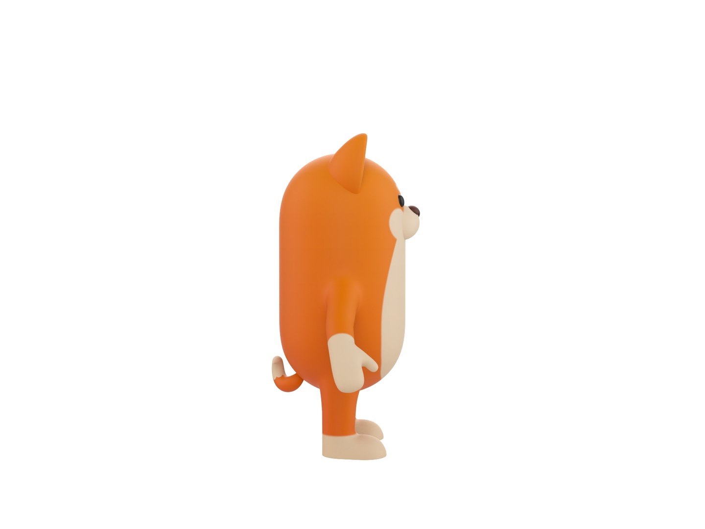 Shiba Dog Character 3D Model - TurboSquid 2021203