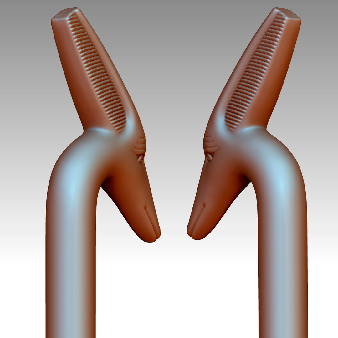 Egyptian Scepter Head 3D - TurboSquid 1152125