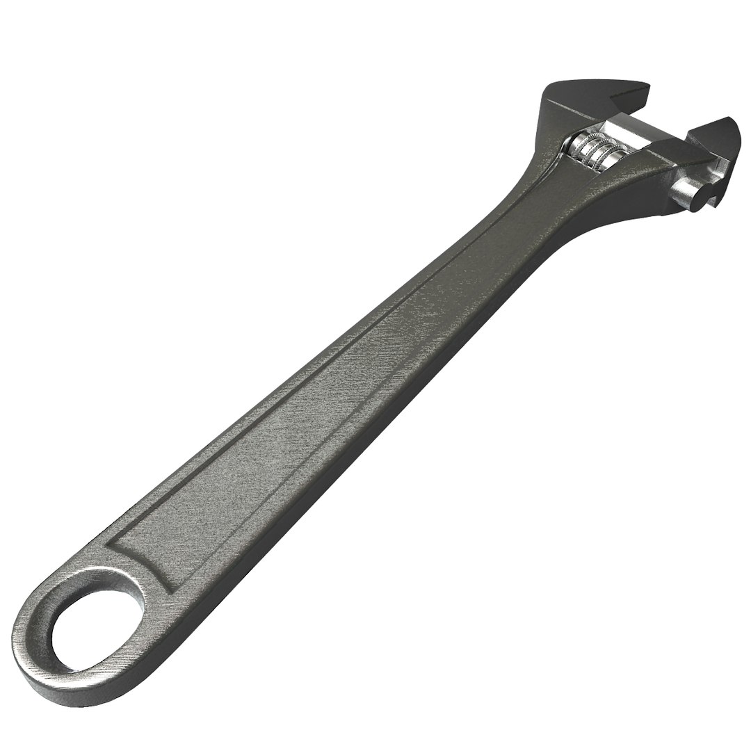 Adjustable spanner 3D model - TurboSquid 1305768
