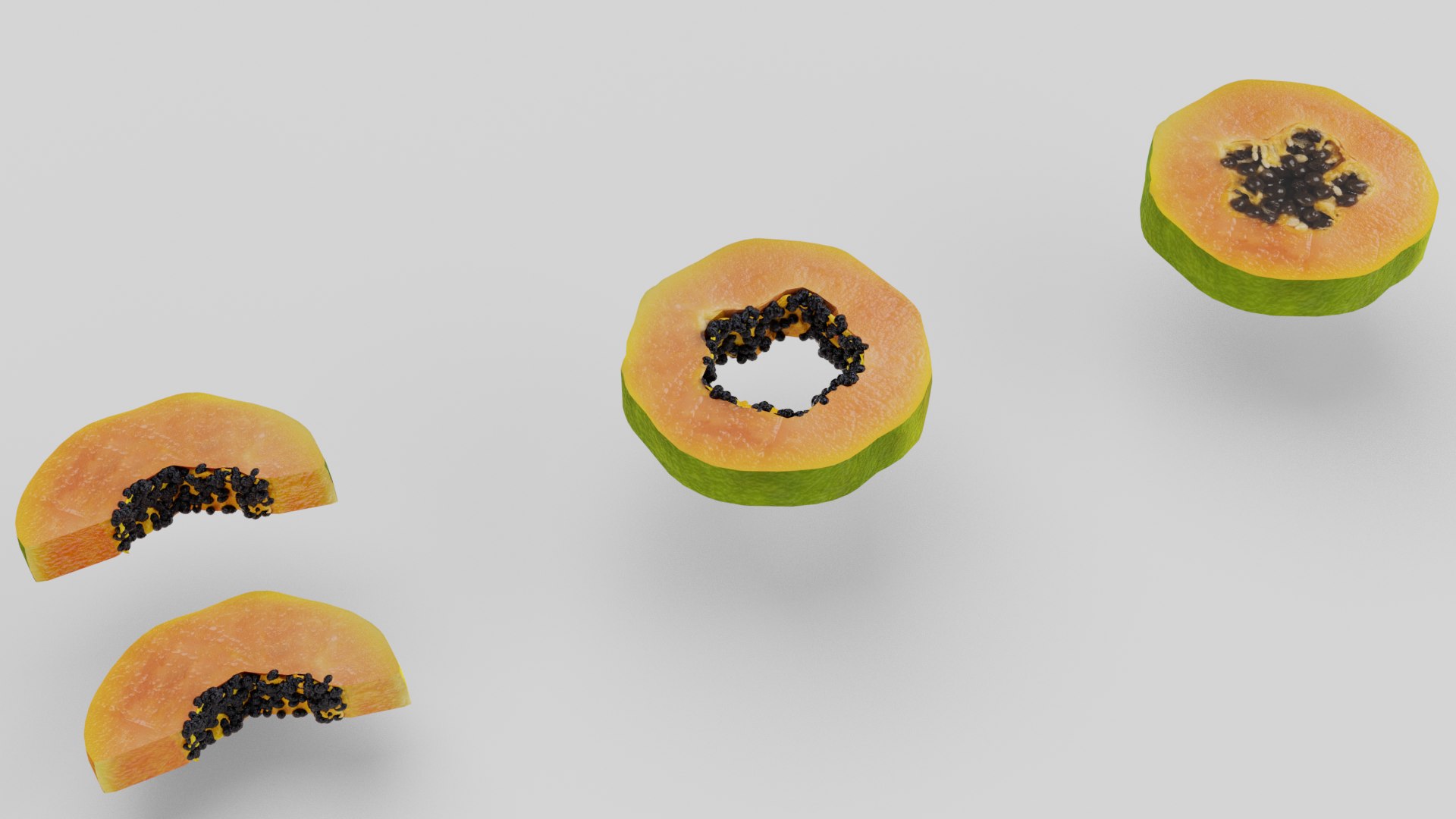Papaya 3D Model - TurboSquid 1770106