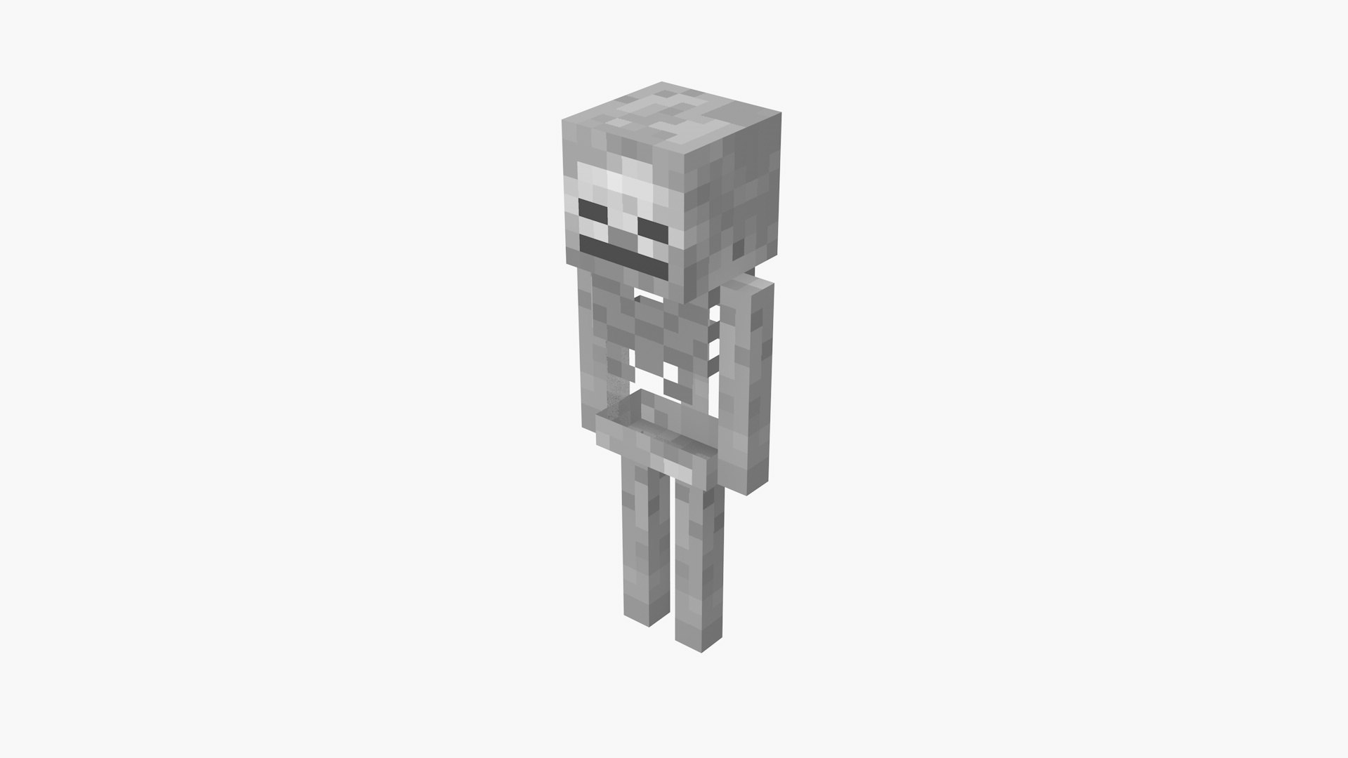 Minecraft Skeleton 3D Model - TurboSquid 1843228