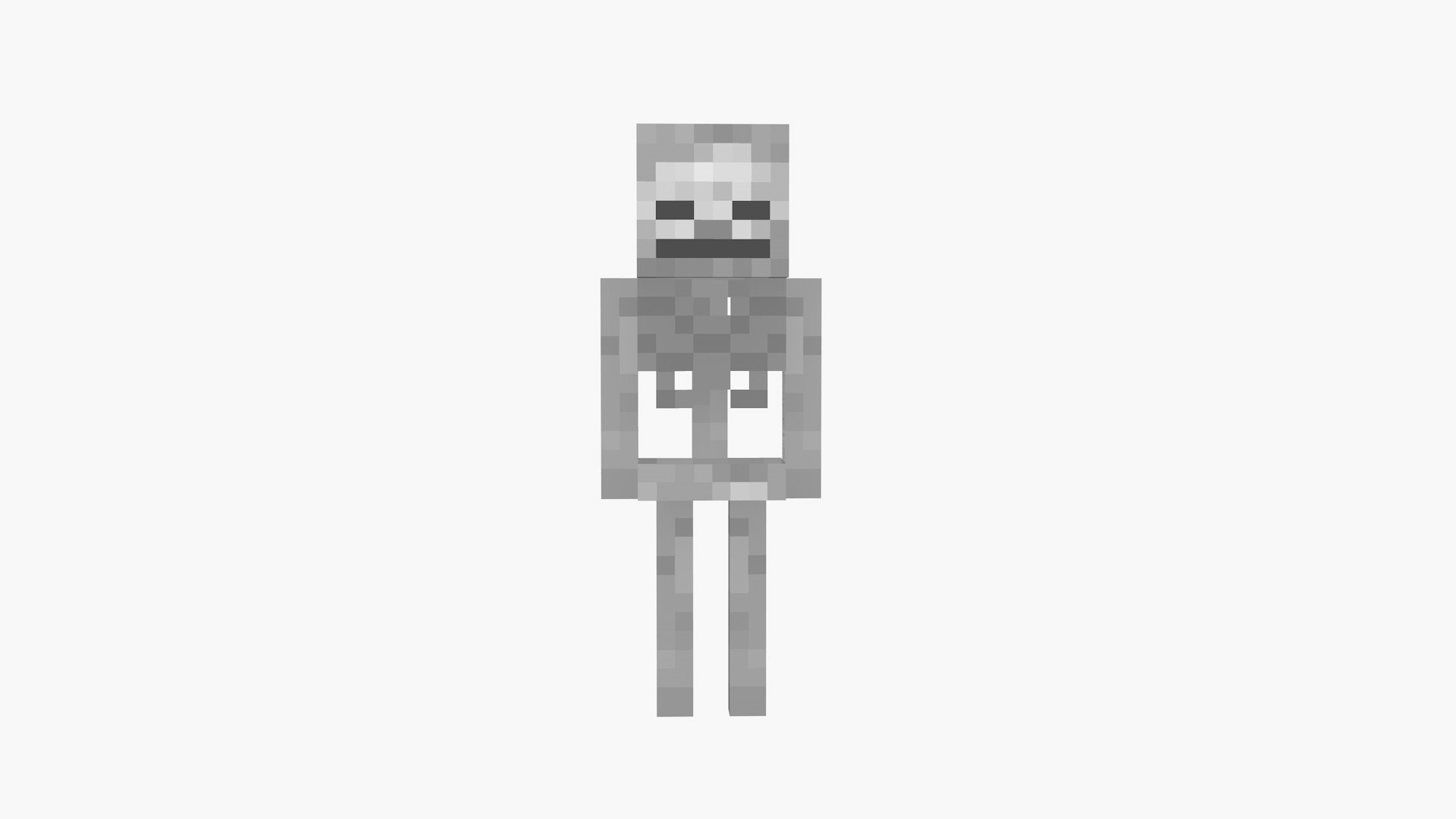 Minecraft Skeleton 3D Model - TurboSquid 1843228