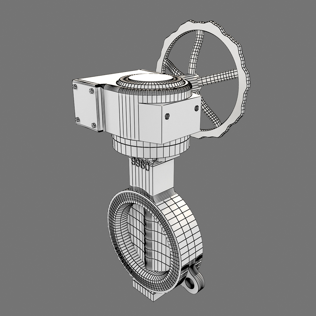 Butterfly Valve 3D model - TurboSquid 1830973
