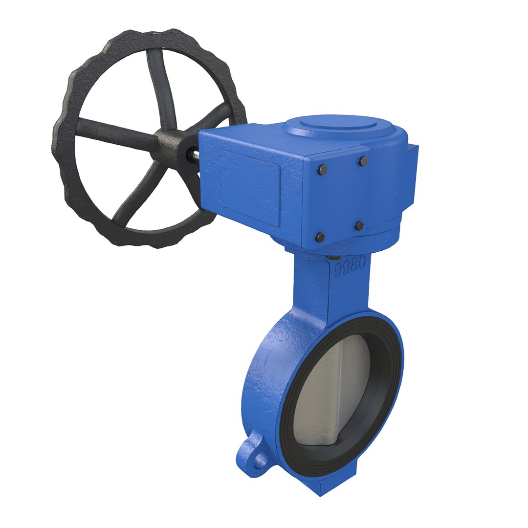 Butterfly Valve 3D Model - TurboSquid 1830973