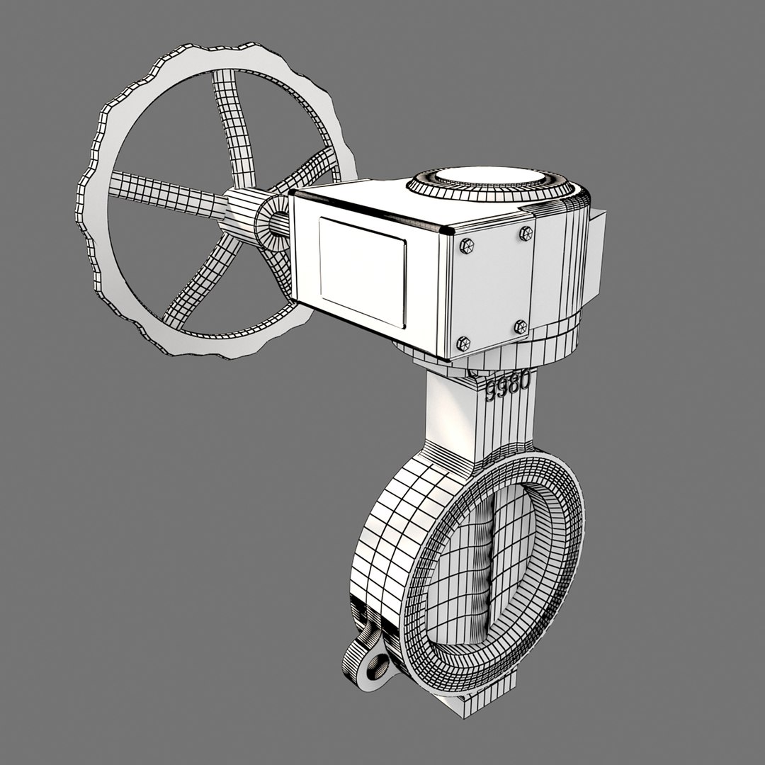 Butterfly Valve 3D Model - TurboSquid 1830973