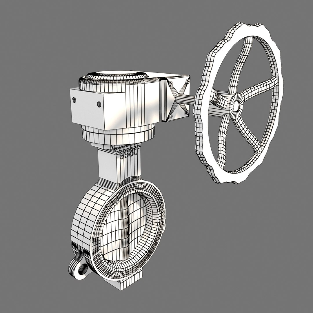 Butterfly Valve 3D Model - TurboSquid 1830973