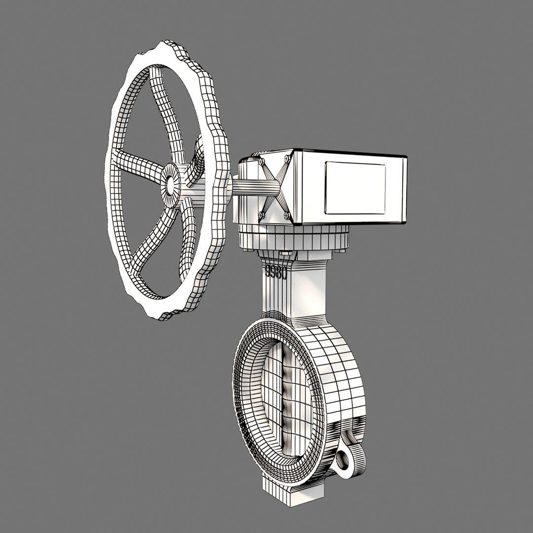 Butterfly Valve 3D Model - TurboSquid 1830973