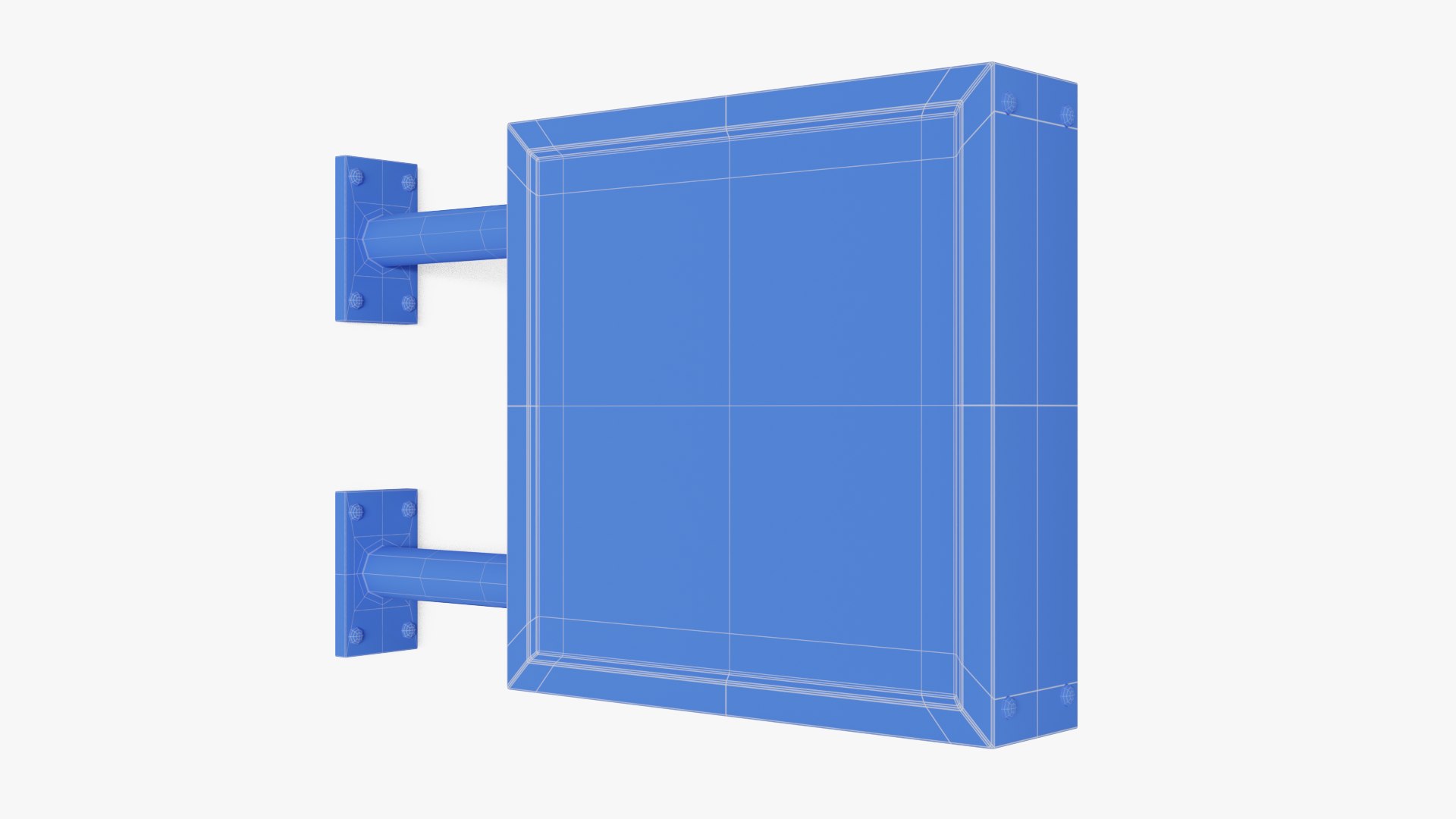 3D Square Signboard Sign - TurboSquid 1662884