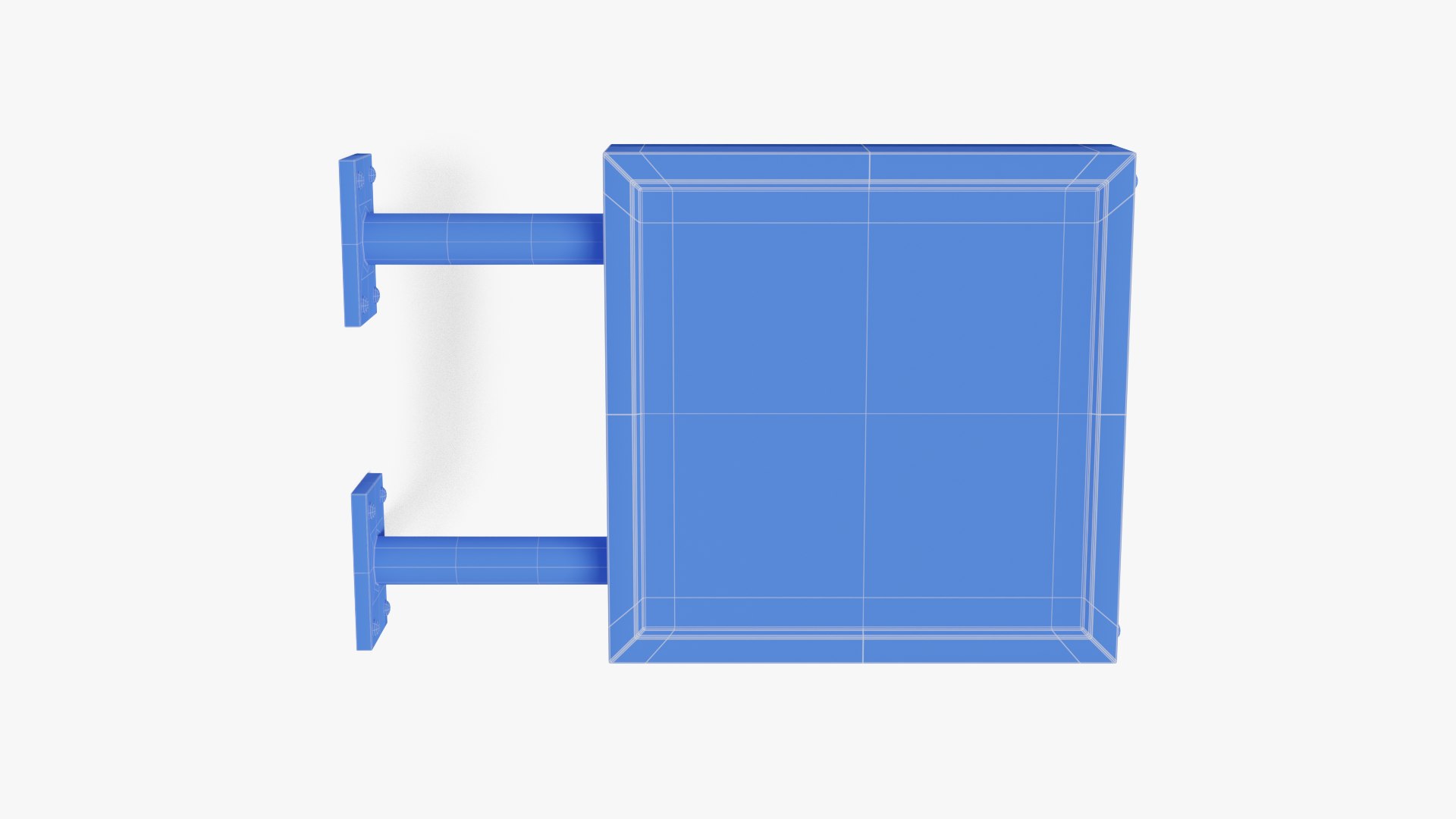 3D square signboard sign - TurboSquid 1662884