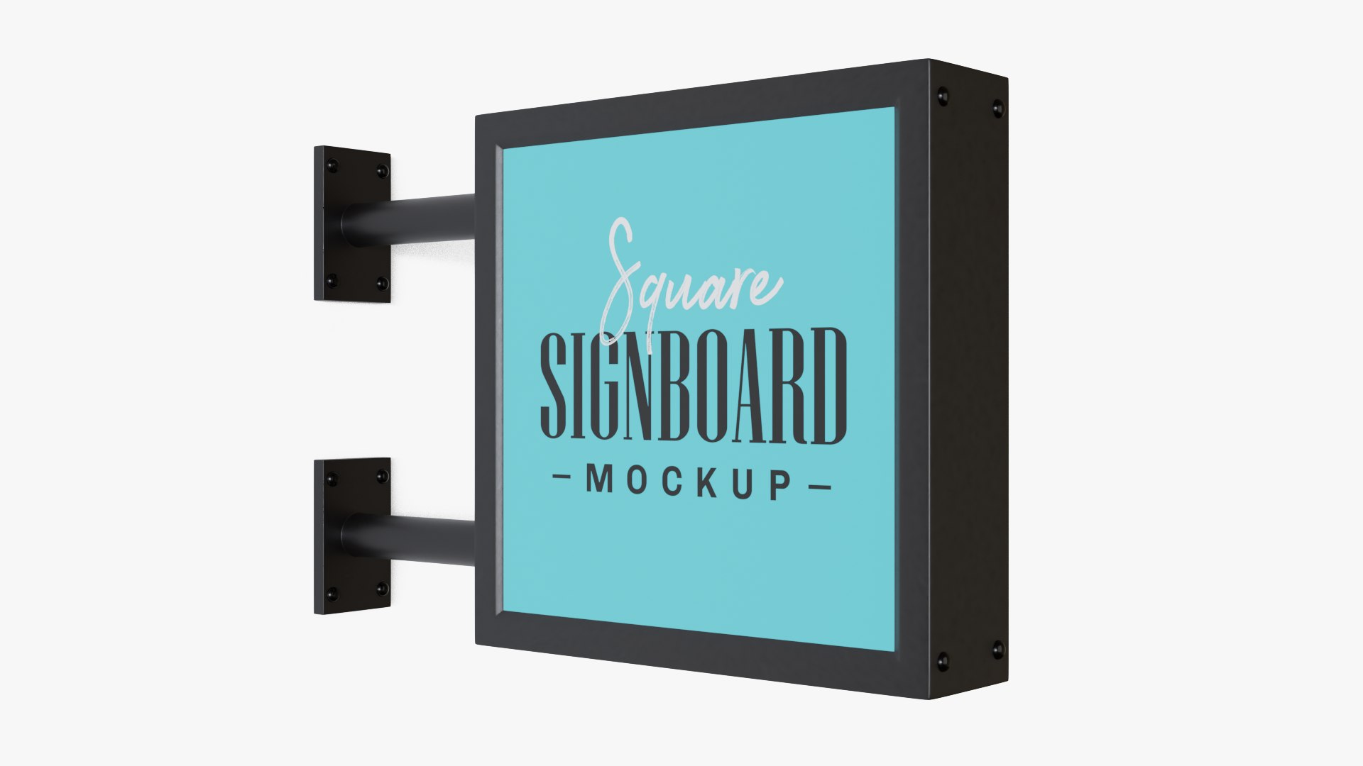 3D Square Signboard Sign - TurboSquid 1662884