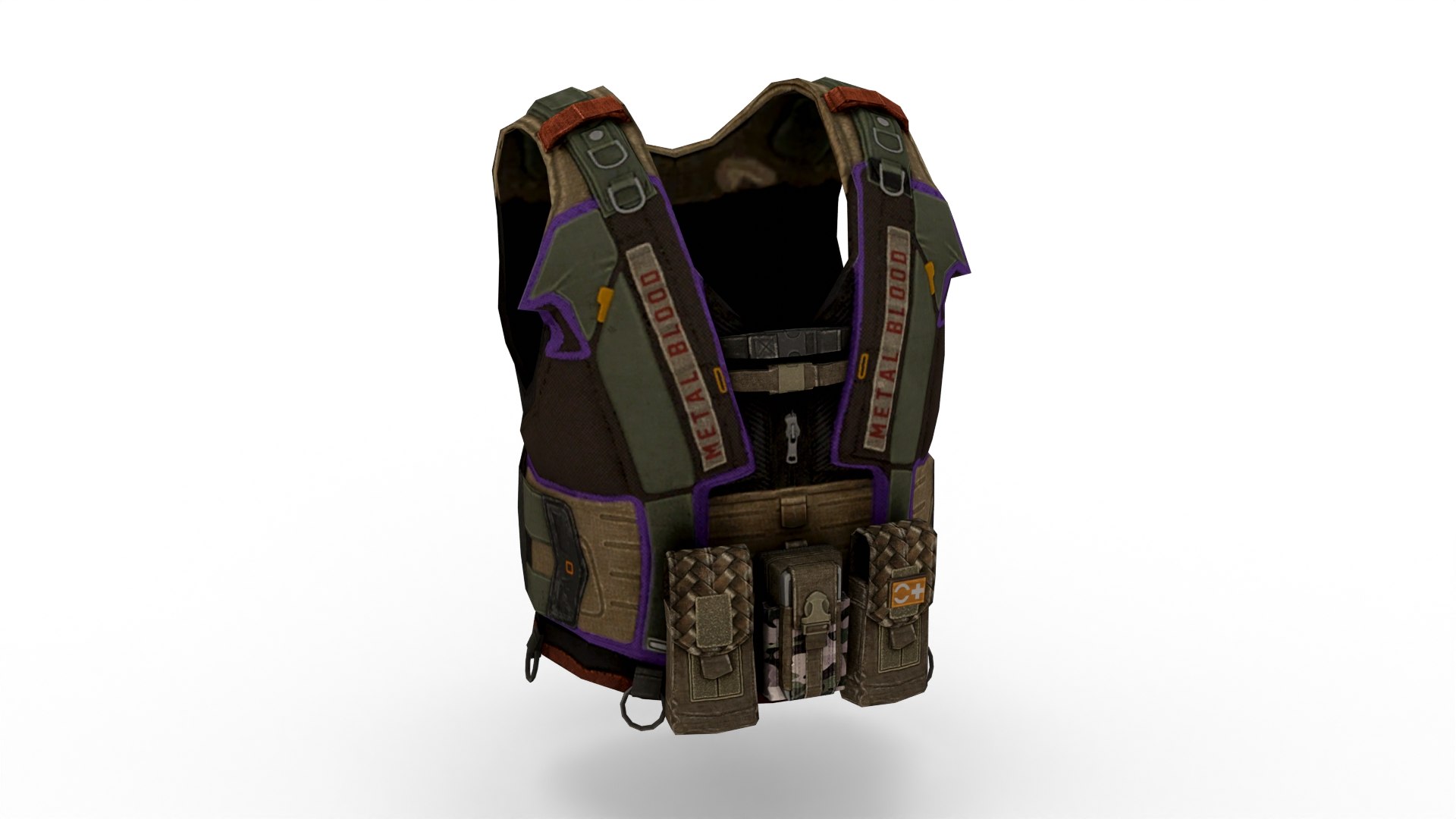 Combat Vest 3D Model Model - TurboSquid 2217041