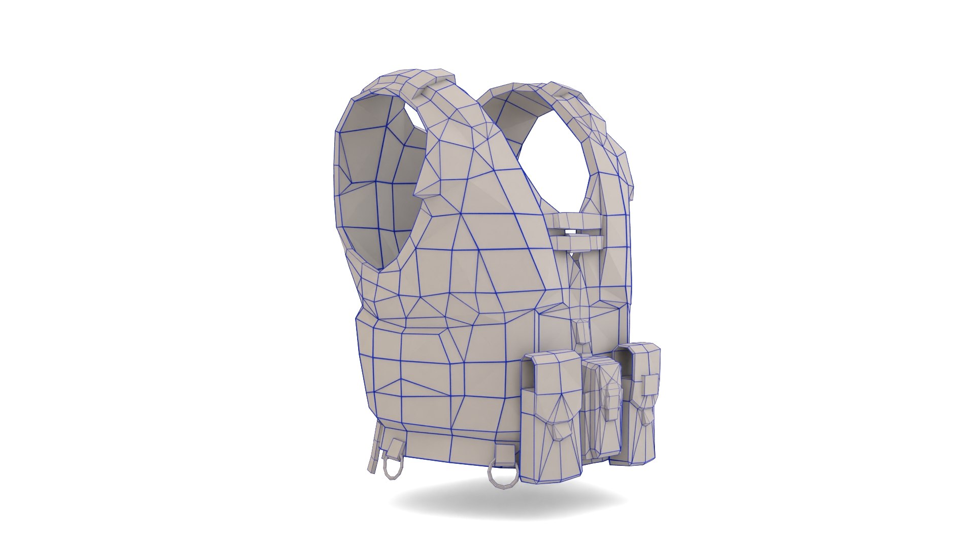 Combat Vest 3D Model Model - TurboSquid 2217041