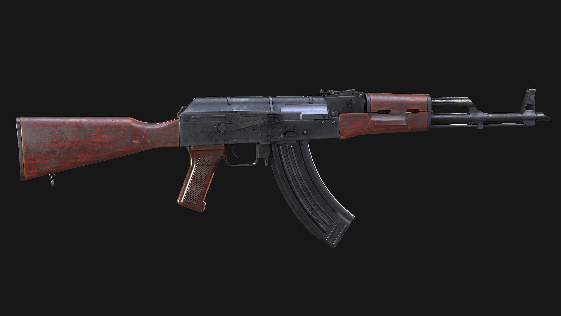 AKM AAA Game Ready PBR Low-poly 3D model 3D model - TurboSquid 2003963