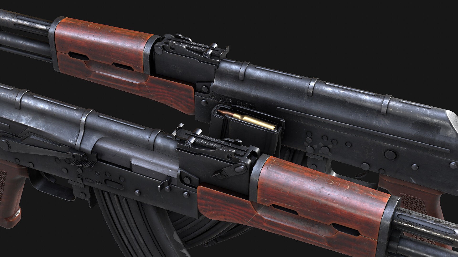 AKM AAA Game Ready PBR Low-poly 3D model 3D model - TurboSquid 2003963