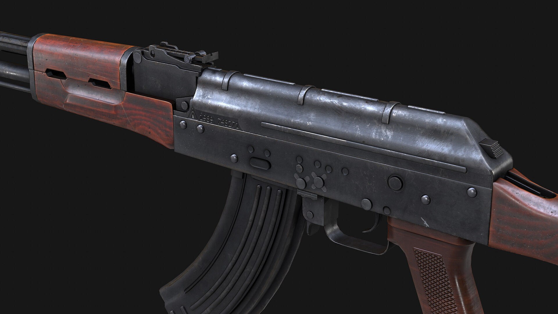 AKM AAA Game Ready PBR Low-poly 3D model 3D model - TurboSquid 2003963