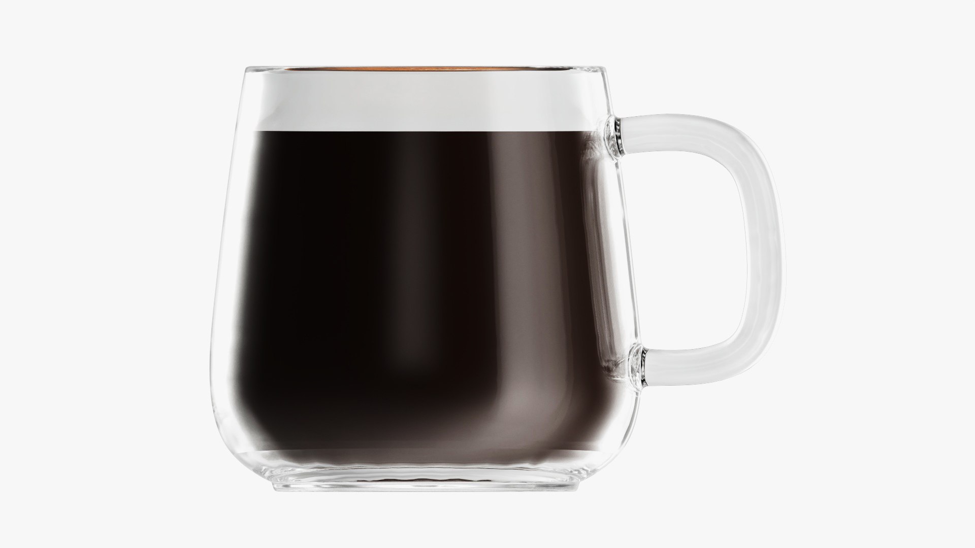 Glass Transparent Coffee Mug With Handle 11 3D Model - TurboSquid 1726268