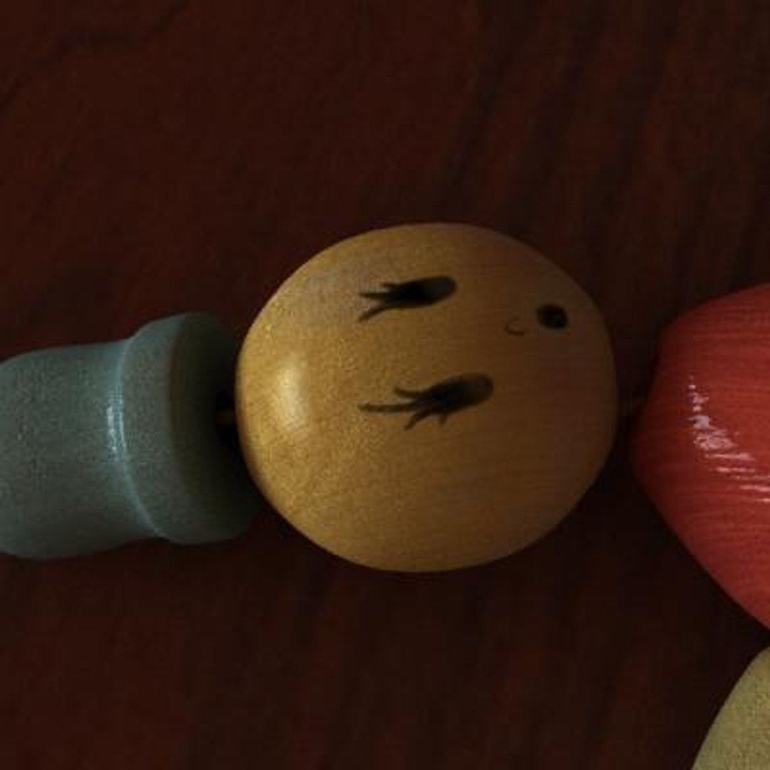 3d Wooden Puppet Model