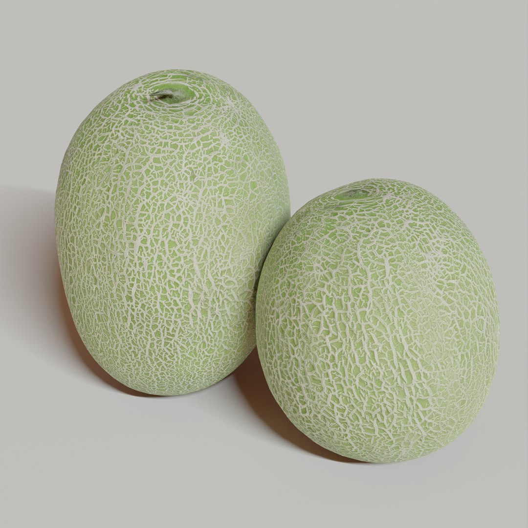 Cantaloupe Melon Low-poly 3D Model - TurboSquid 2088890