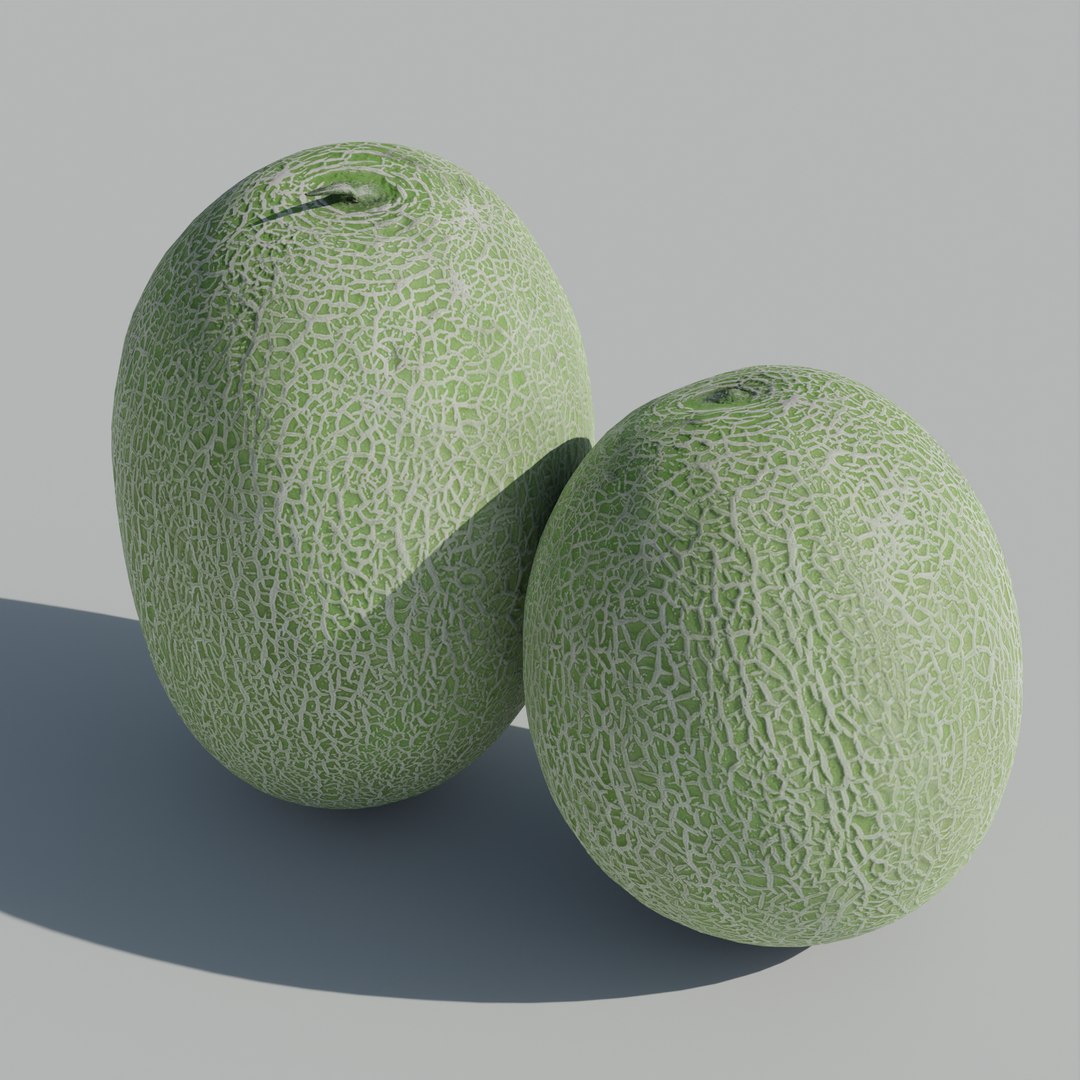 Cantaloupe Melon Low-poly 3D Model - TurboSquid 2088890
