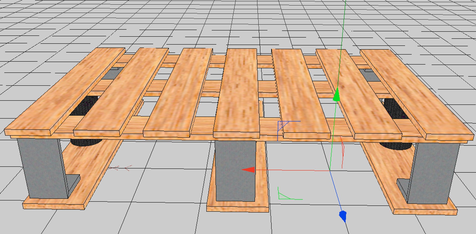 3d Model Wooden Pallet