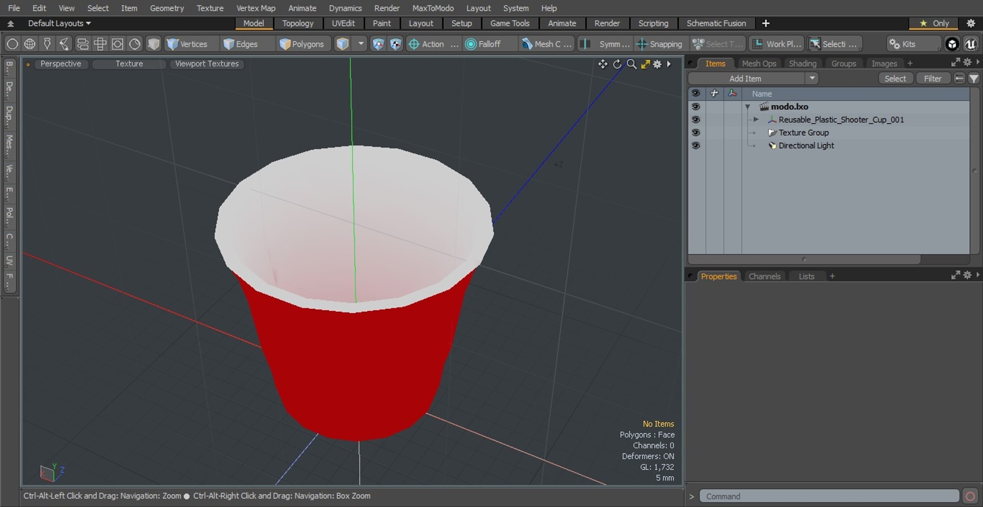 3D Reusable Plastic Shooter Cup Model - TurboSquid 1944867