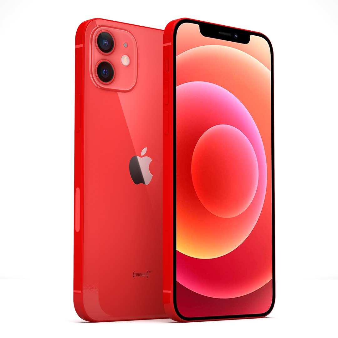 Apple iPhone 12 Product RED 3D model - TurboSquid 1982146