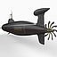 3d soviet akula class attack submarine