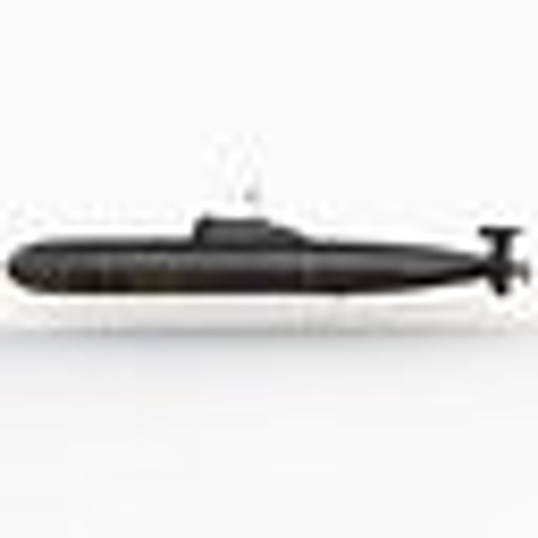 3d soviet akula class attack submarine