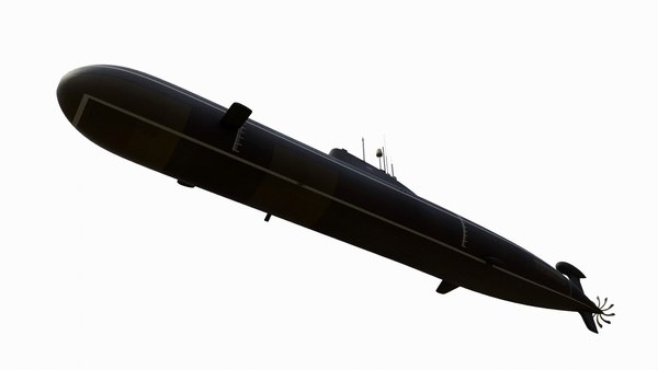 3d soviet akula class attack submarine