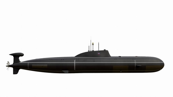 3d soviet akula class attack submarine