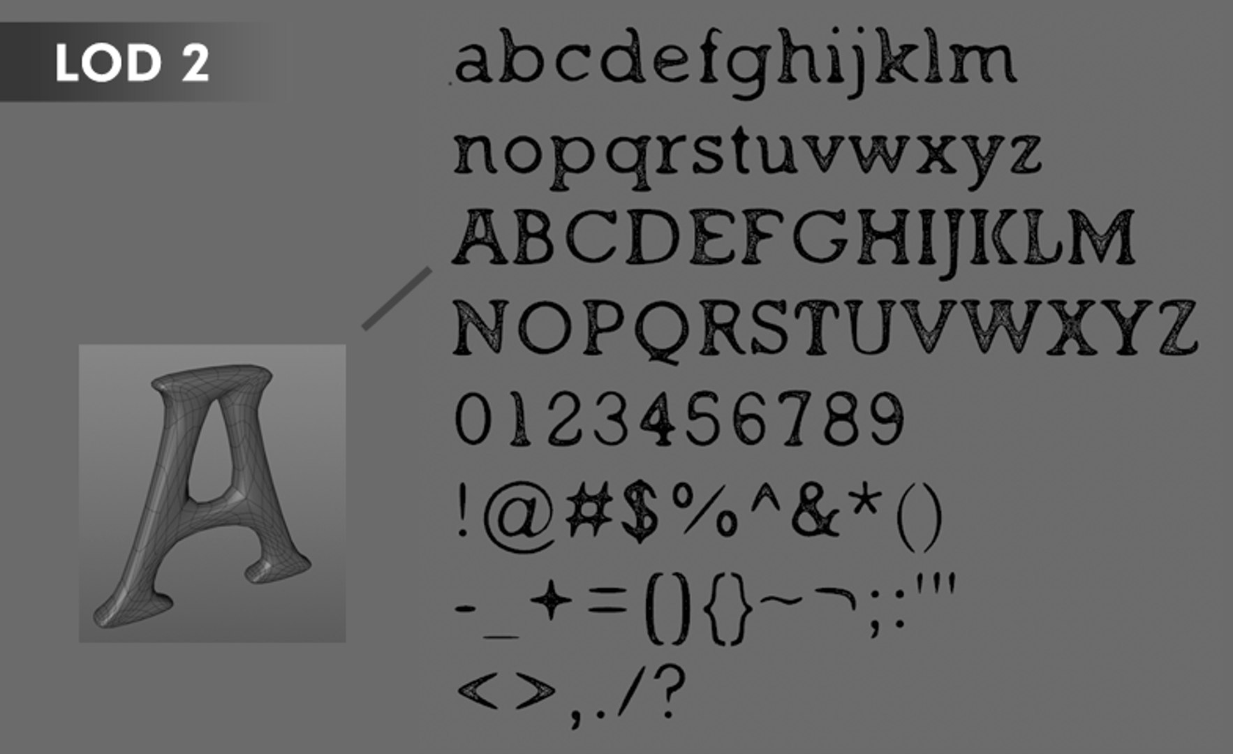Click Clack Font Model - TurboSquid 1436031