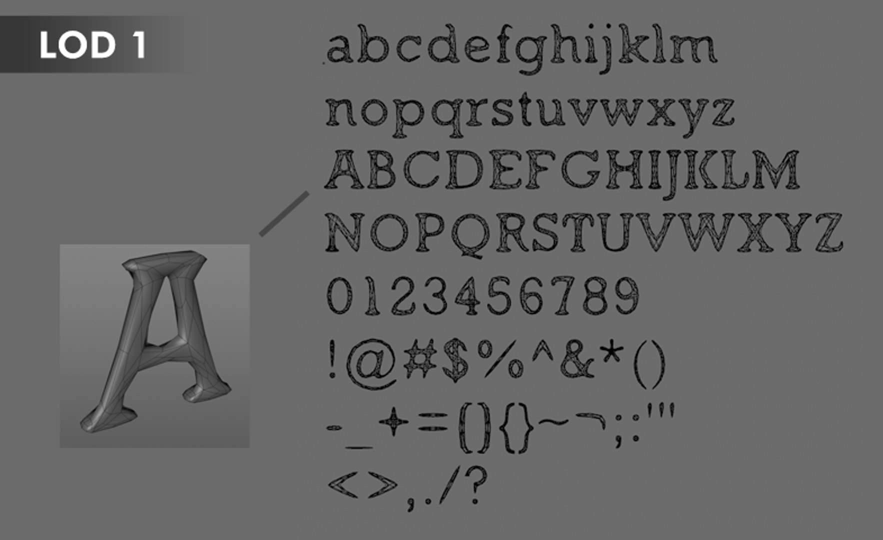Click Clack Font Model - TurboSquid 1436031