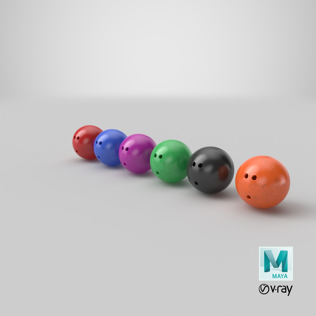 3D Bowling Balls Model - TurboSquid 1448873