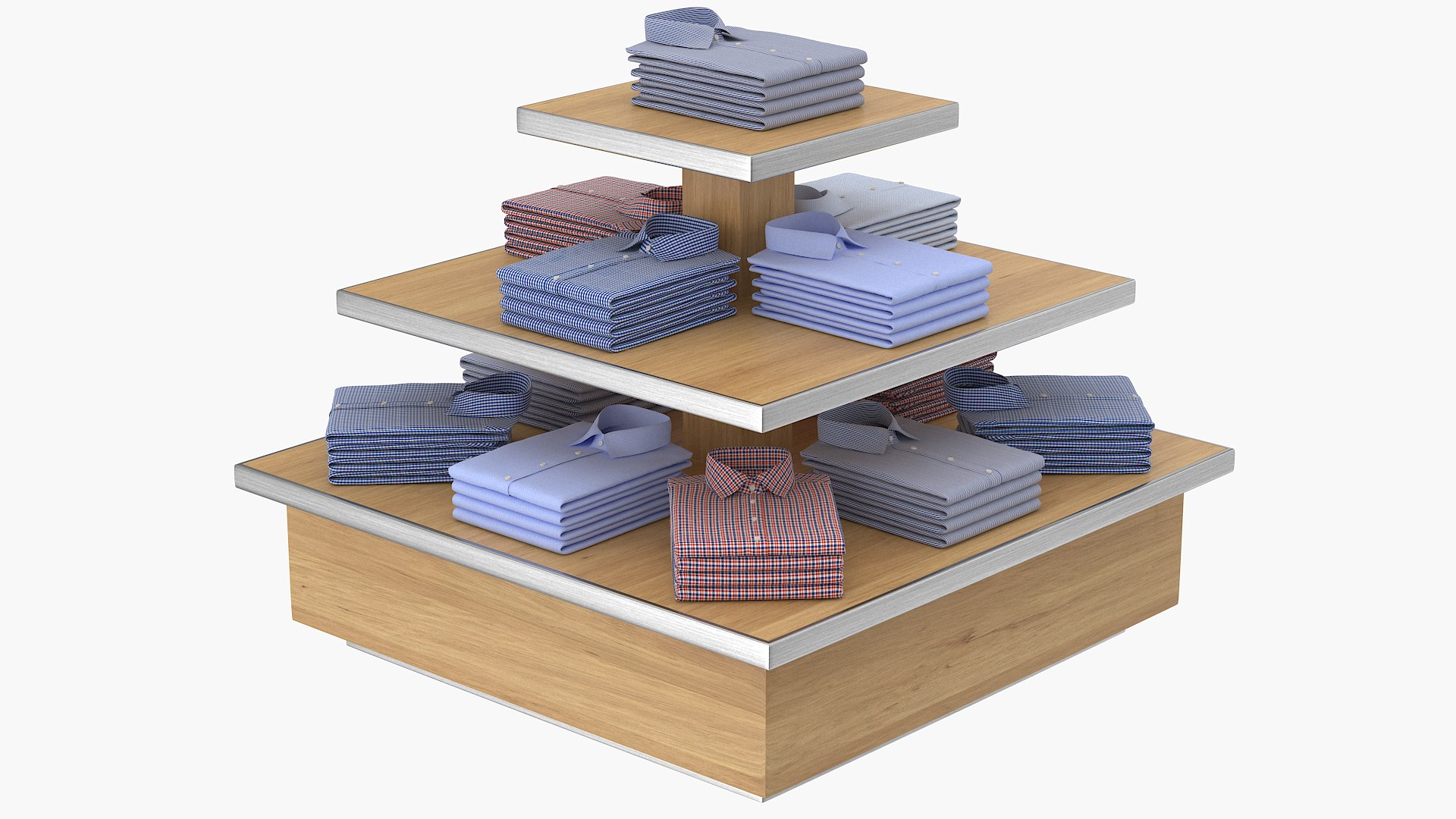 3D Shirt Pyramid Display 3 - TurboSquid 2009749