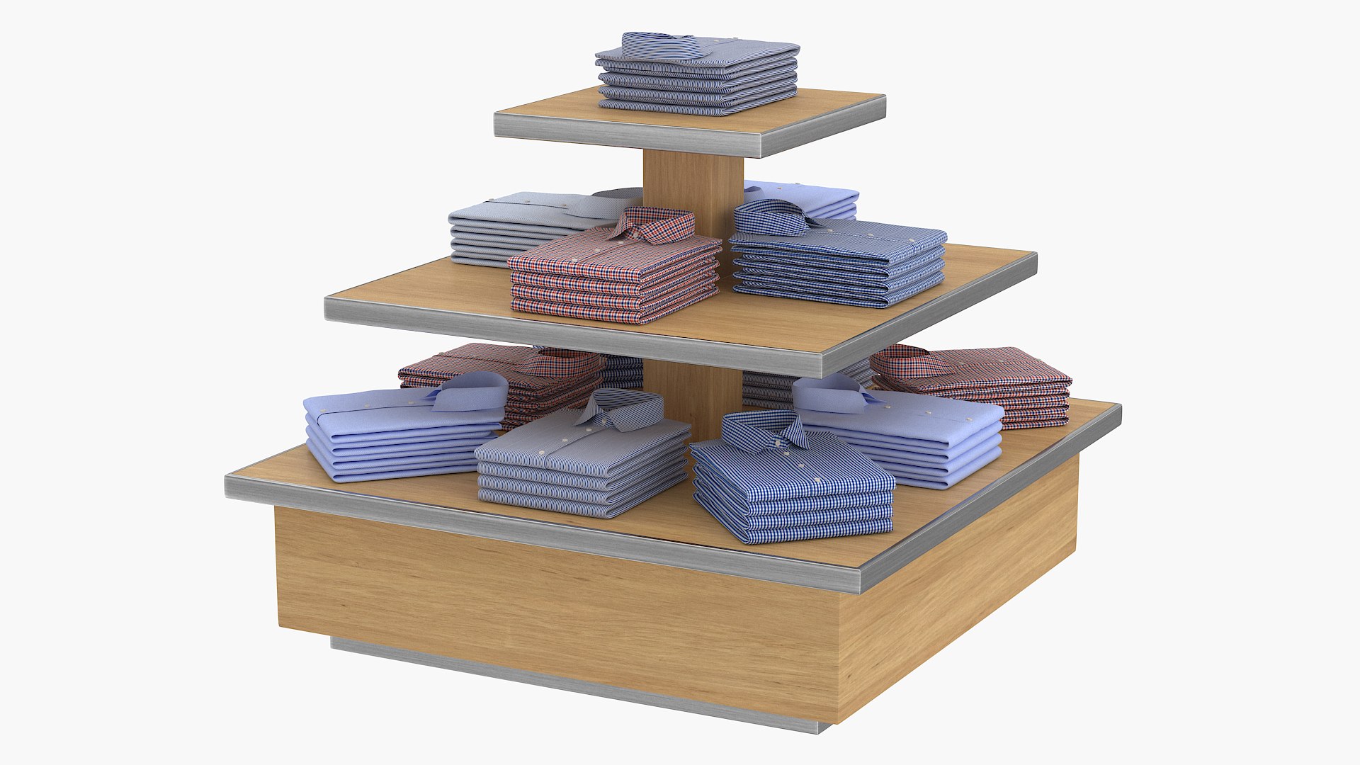 3D Shirt Pyramid Display 3 - TurboSquid 2009749